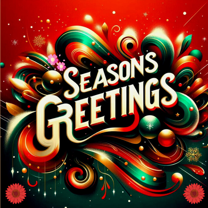 Copy of seasons greetings card template | PosterMyWall