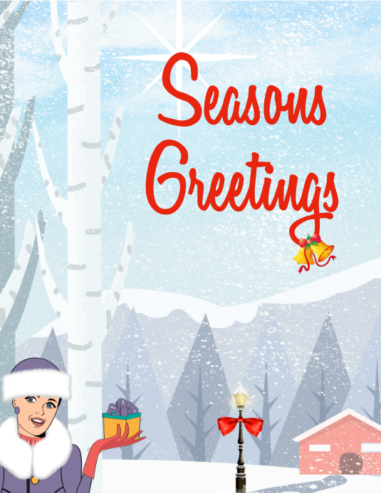 SEASONS GREETINGS Template | PosterMyWall