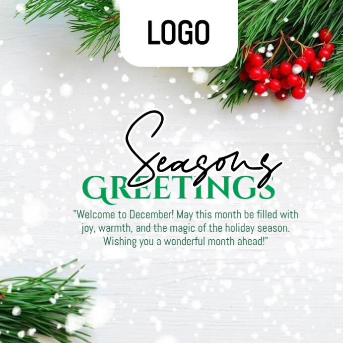 Seasons Greetings Template | PosterMyWall