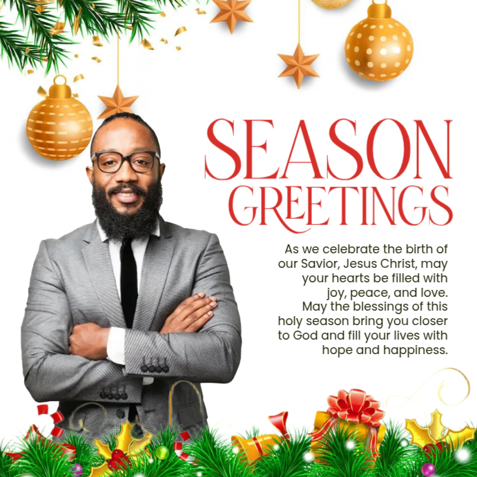 seasons greetings Template | PosterMyWall