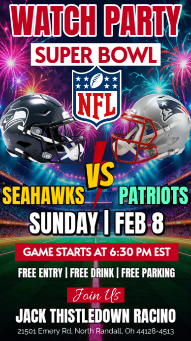 Plantilla de Seattle Seahawks Vs New England Patriots NFL Super Bowl ...