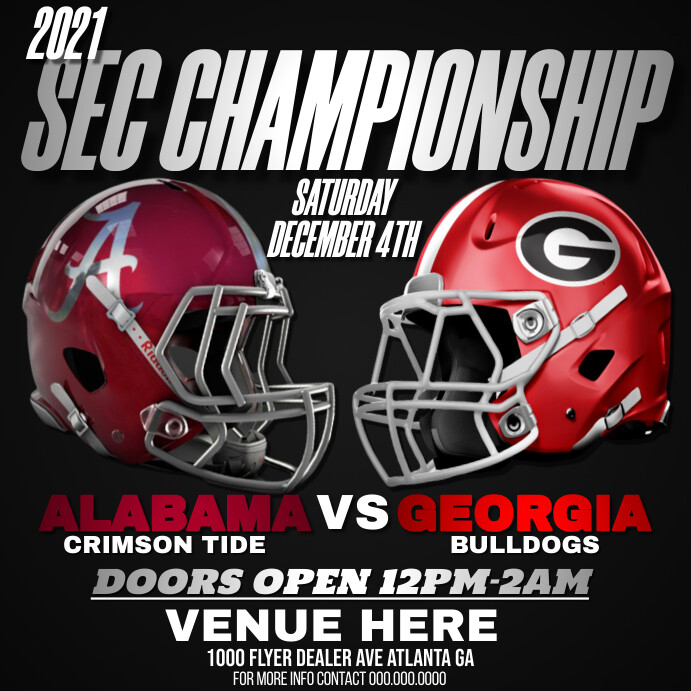 Copy of SEC CHAMPIONSHIP | PosterMyWall