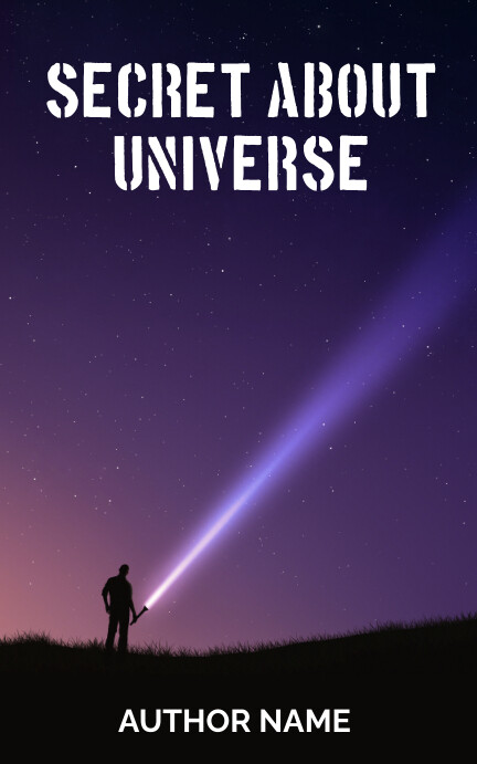 Secret About Universe Book Cover Design Template | PosterMyWall