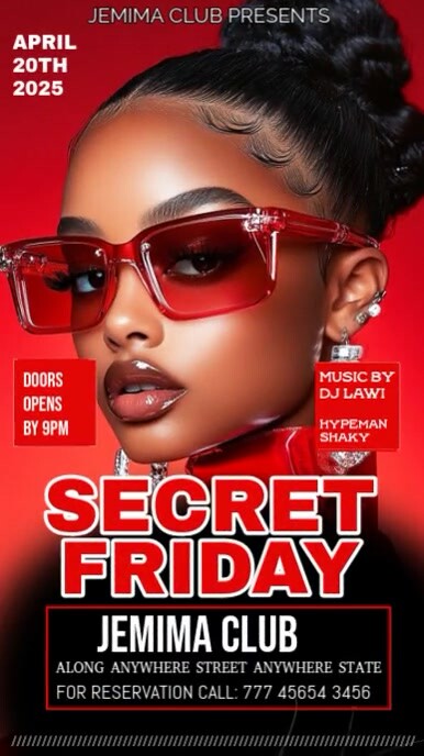 Copy of Secret Friday | PosterMyWall