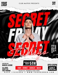 Plantilla de SECRET FRIDAY | PosterMyWall
