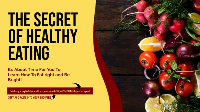 Copy of Secret health eating thumbnail youtube | PosterMyWall