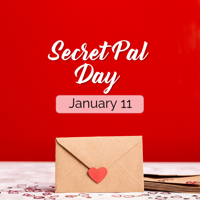 Secret Pal Day Template | PosterMyWall