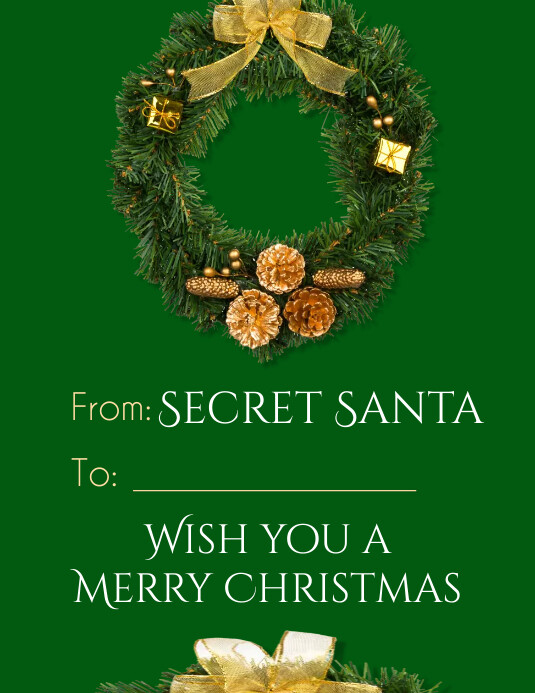 Secret Santa Card Template | PosterMyWall