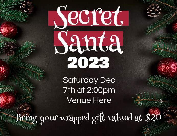 Secret Santa Template | PosterMyWall