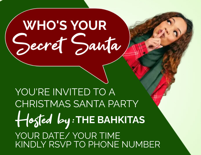 Secret Santa Template | PosterMyWall