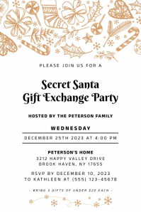 Secret Santa Poster Template | PosterMyWall