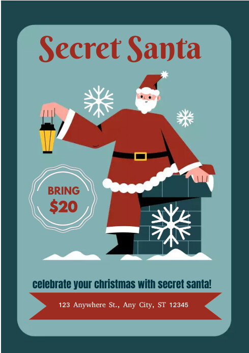 Secret Santa Template | PosterMyWall