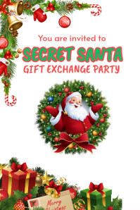 secret santa Template | PosterMyWall