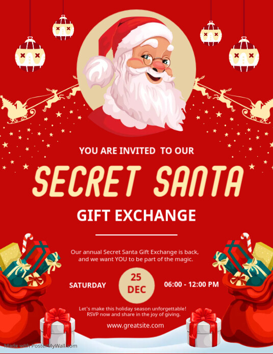 Copy of secret Santa gift flyer | PosterMyWall