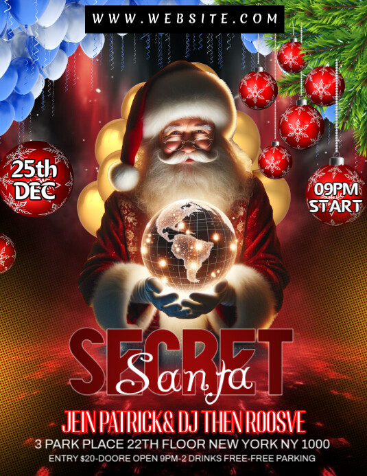 Secret santa party Template | PosterMyWall