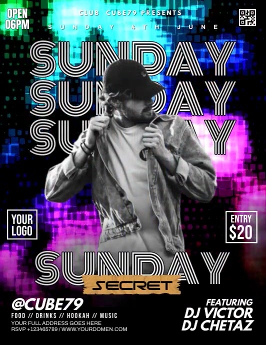Copy of Secret sunday | PosterMyWall