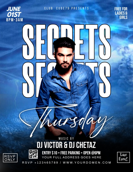 SECRET THURSDAY Template | PosterMyWall