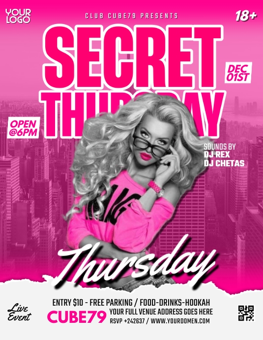 Secret Thursday Template | PosterMyWall