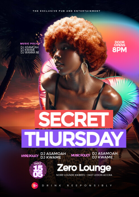 Secret Thursday Party Design Template | PosterMyWall