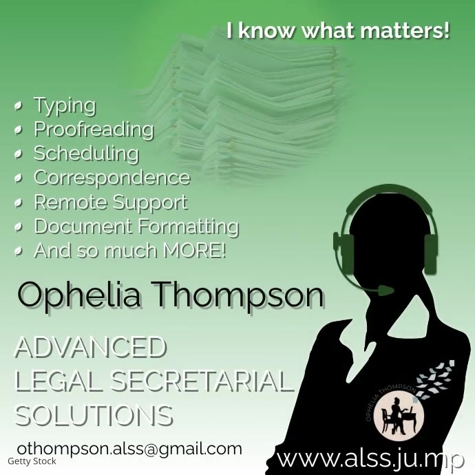 SECRETARIAL SERVICES (1) Template | PosterMyWall