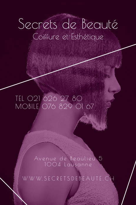 Secrets de Beaute Clean Beauty Salon Poster Template | PosterMyWall