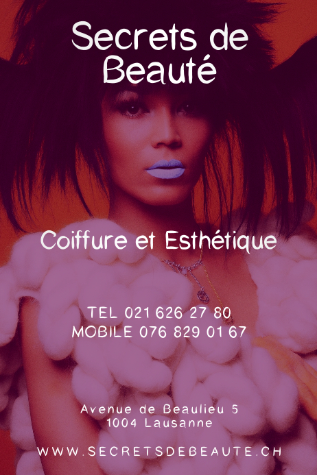 Secrets de Beaute Clean Beauty Salon Poster Template | PosterMyWall