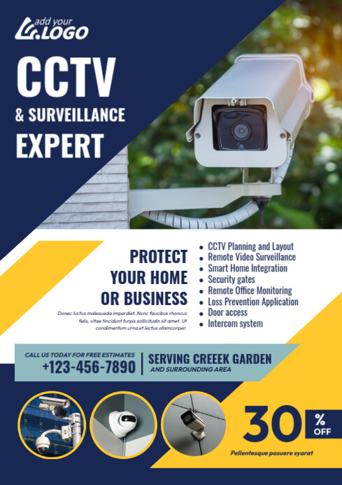 Copy of Security Camera Flyer Template | PosterMyWall