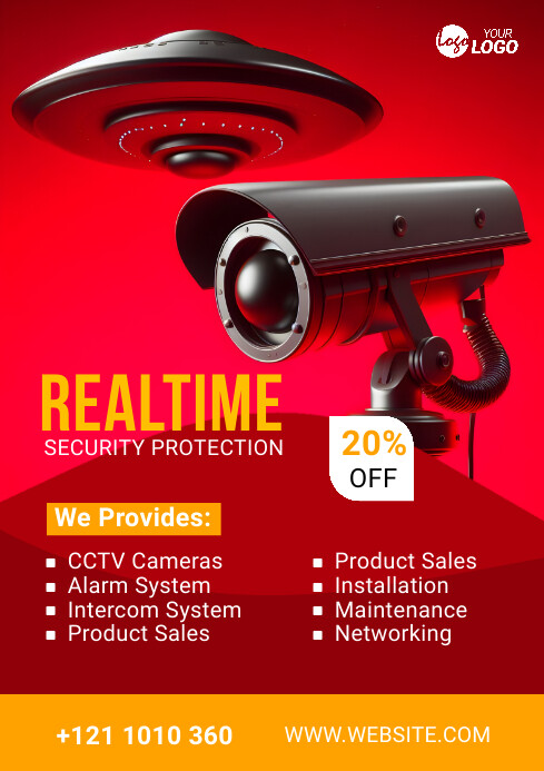 security camera sale Flyer Template | PosterMyWall
