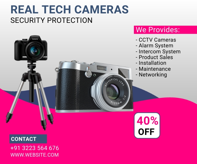 Copy of security camera sale post | PosterMyWall