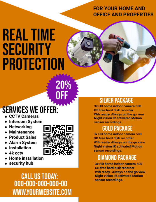 security camra flyer Template | PosterMyWall