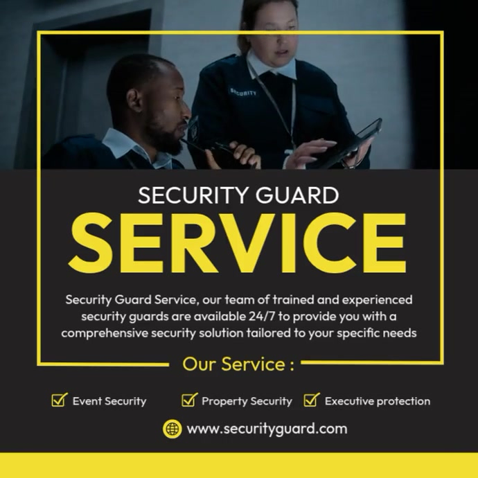 Copy of Security Guard Service | PosterMyWall