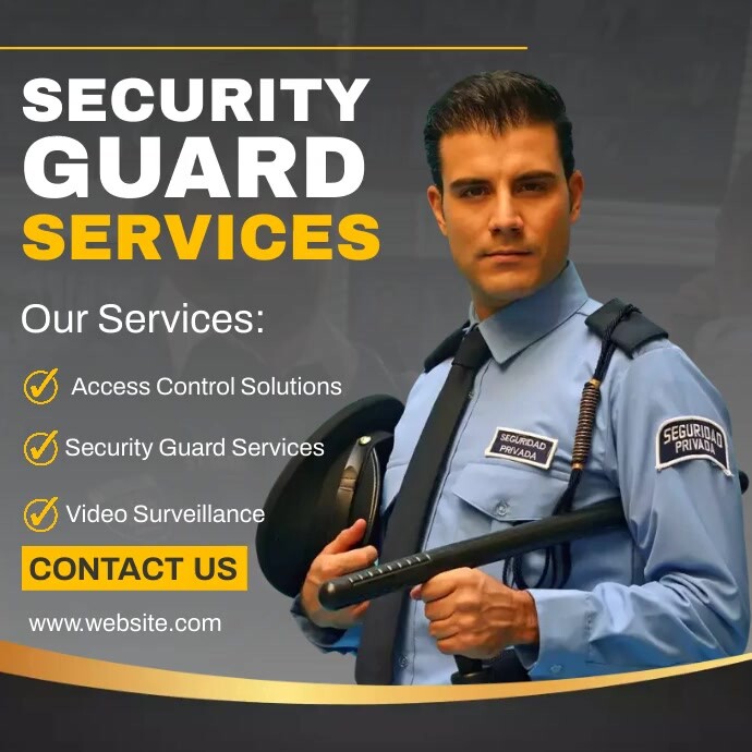 Security Guard Services Template | PosterMyWall