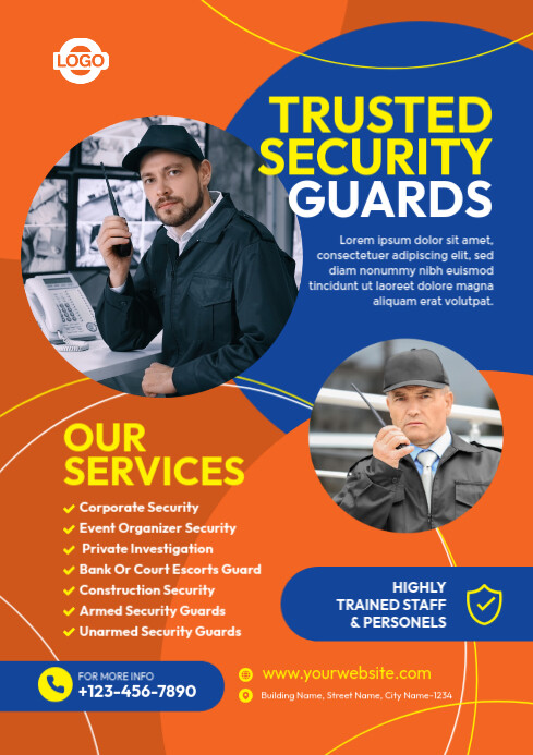 Copy of Security Service Flyer Template | PosterMyWall