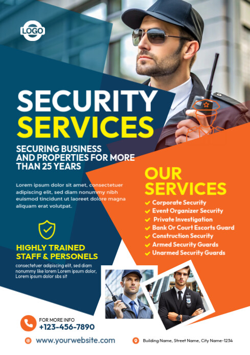 Security Service Flyer Template | PosterMyWall