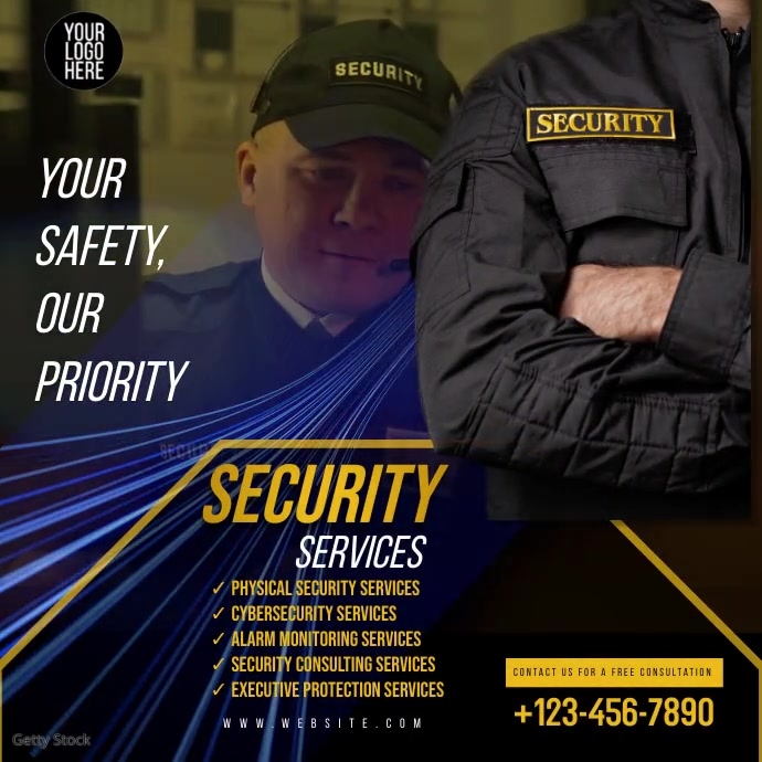 security services ad Template | PosterMyWall