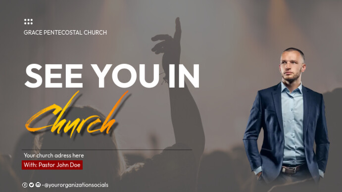 Copy of see you in church | PosterMyWall