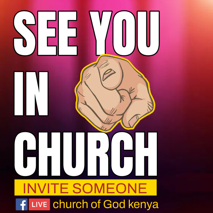 SEE YOU IN CHURCH Design Template | PosterMyWall