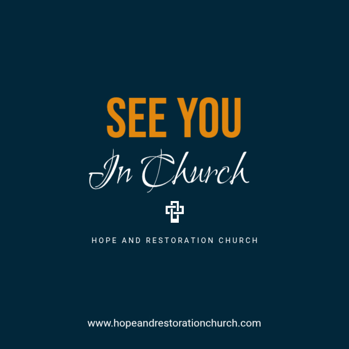Plantilla de see you in church | PosterMyWall