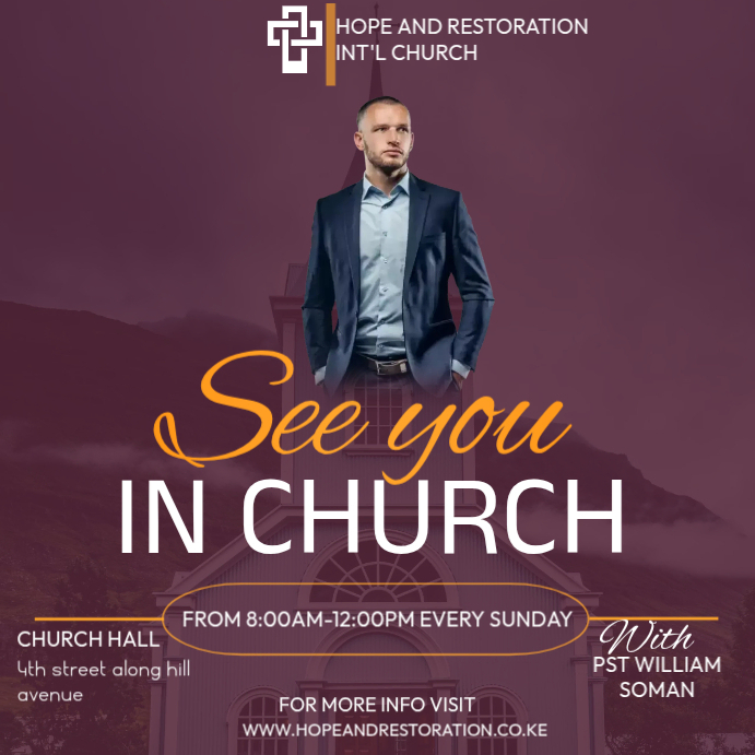 Copy of See you in church | PosterMyWall