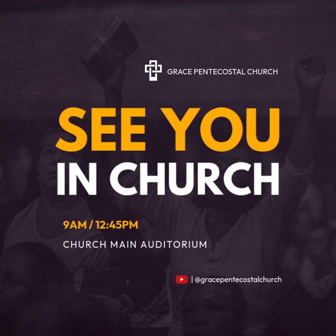 see you in church Template | PosterMyWall