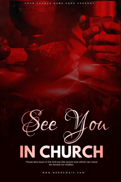 See you in church invitation card Template | PosterMyWall