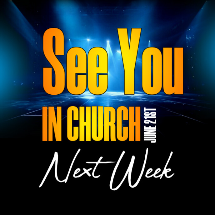 See you in church poster Template | PosterMyWall