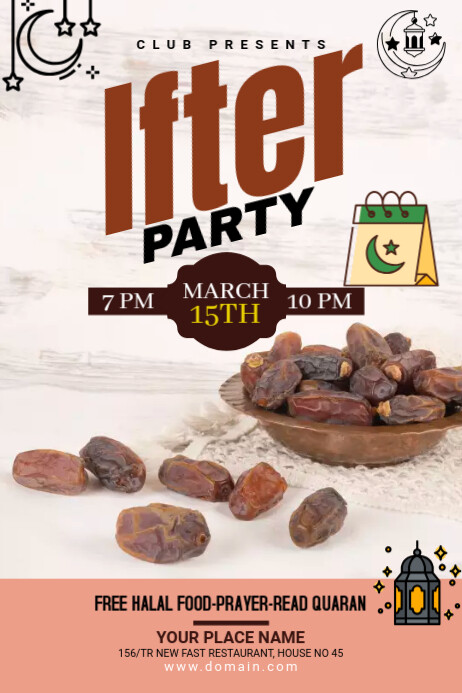 Plantilla de Sehri Ifter Party Template | PosterMyWall