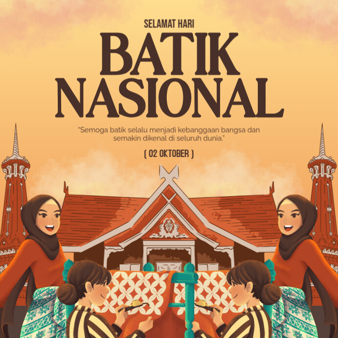 SELAMAT HARI BATIK Templat | PosterMyWall