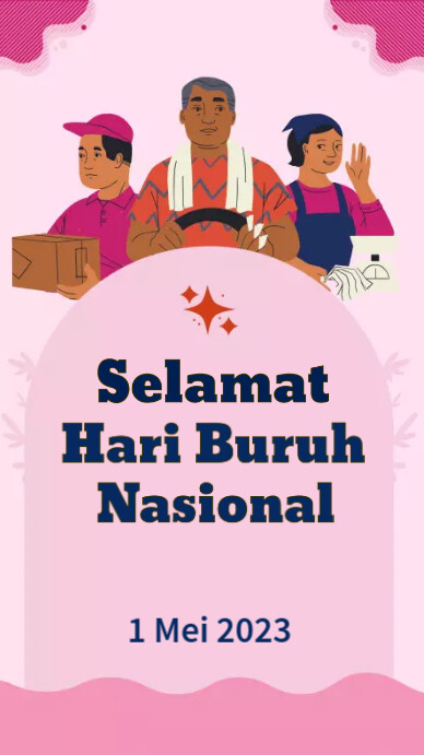 Selamat Hari Buruh Nasional Story Template | PosterMyWall