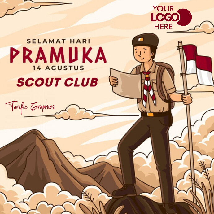 Modèle Bonne Journée Du Scout | PosterMyWall