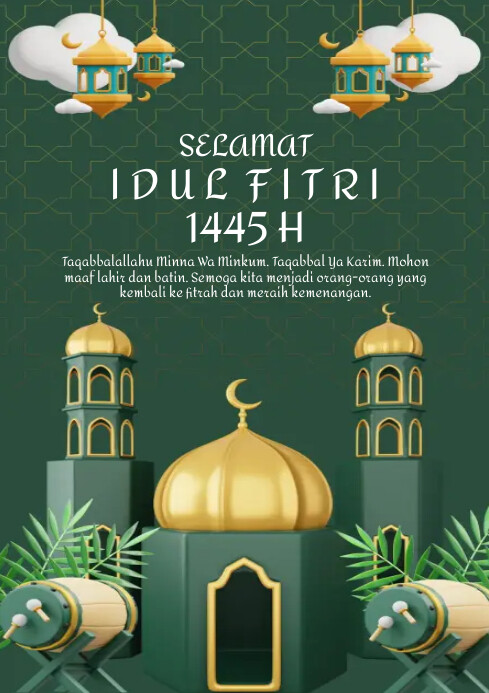 selamat idul fitri Template | PosterMyWall