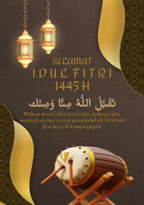 selamat idul fitri Template | PosterMyWall