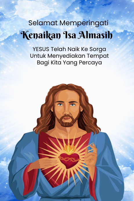 Selamat Kenaikan Isa Almasih Template | PosterMyWall