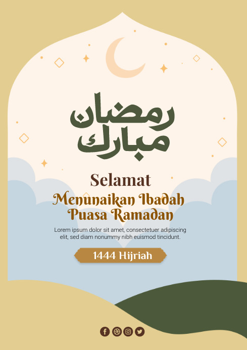 Copy of Selamat Puasa Ramadhan Poster | PosterMyWall